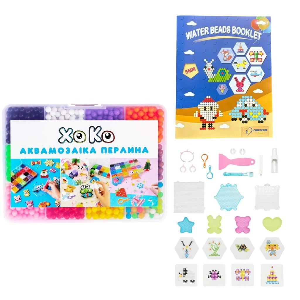 Аквамозаїка XoKo Перлина 1600 + аксесуари+ книжка з трафаретами ...
